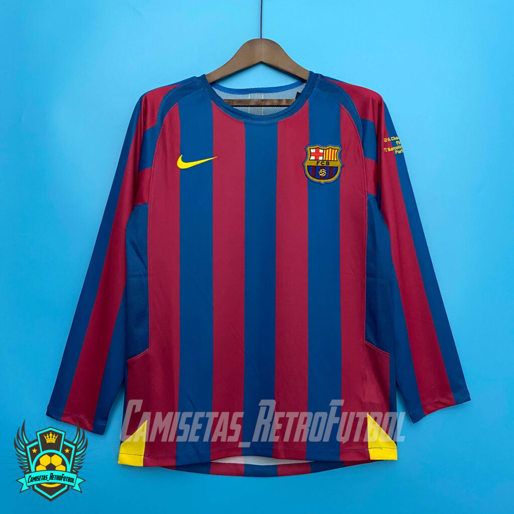 Camiseta Retro FC Barcelona 2005/2006 Local (Manga Larga) - Camisetas ...